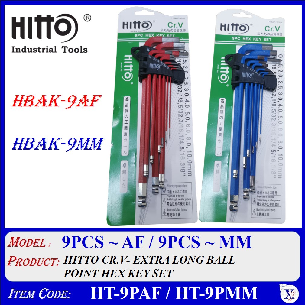 HT-9PMM HBAK-9MM / HT-9PAF HBAK-9AF HITTO CR.V- EXTRA LONG BALL POINT ...