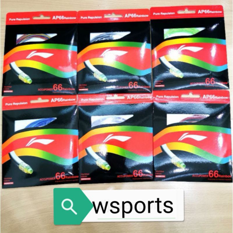 Lining AP 66 AP66 Rainbow Badminton String Original | Shopee Malaysia