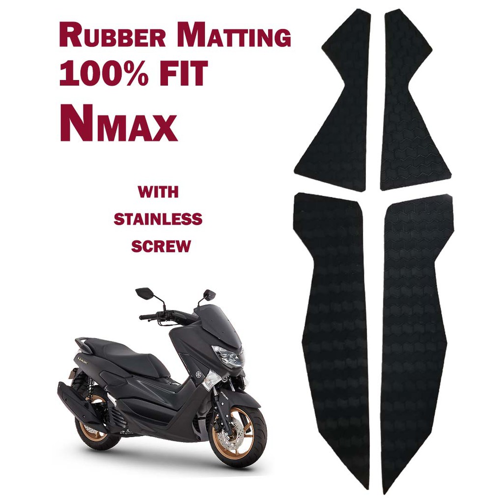 Yamaha NMAX Rubber Matting With Stainless Screw | Shopee Malaysia