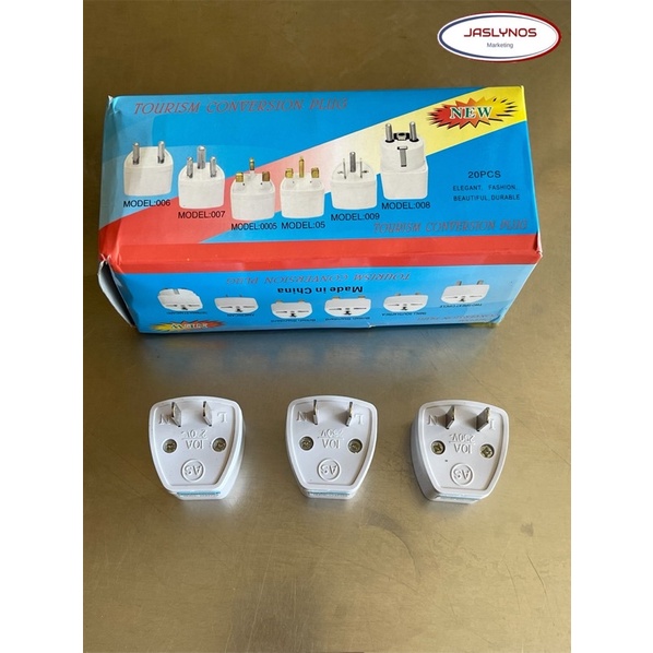 10A 250V Universal Wall Plug 3 Turn 2 Conversion Travel Plug Adaptor | Shopee Malaysia