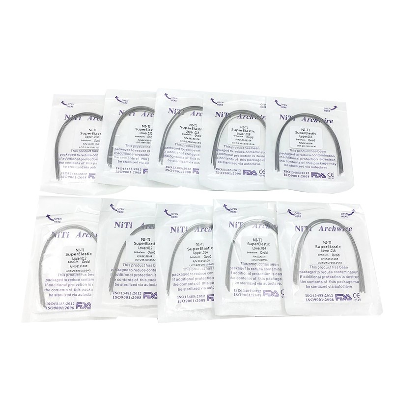 10 Pack Dental Niti Super Elastic Arch Wires Ovoid Natual Form wire ...