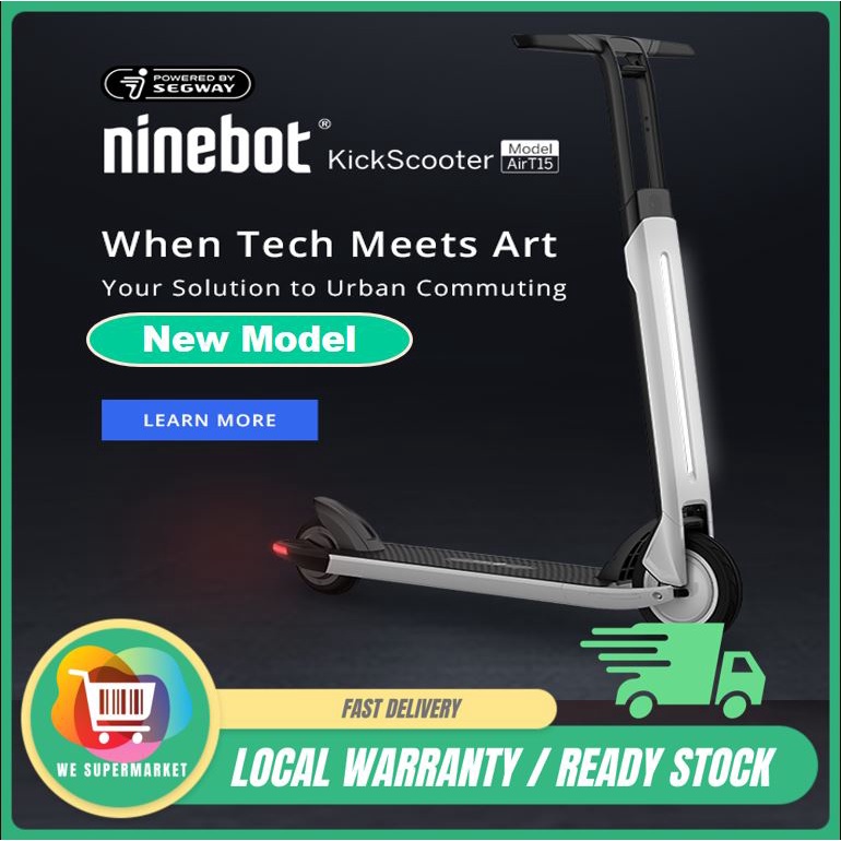 Ninebot Air T15 Electric Scooter APP Bluetooth Foldable Electric ...