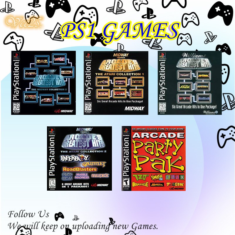 PS1 DISC Arcade's Greatest Hits The Atari / Arcade Party Pack Games ...