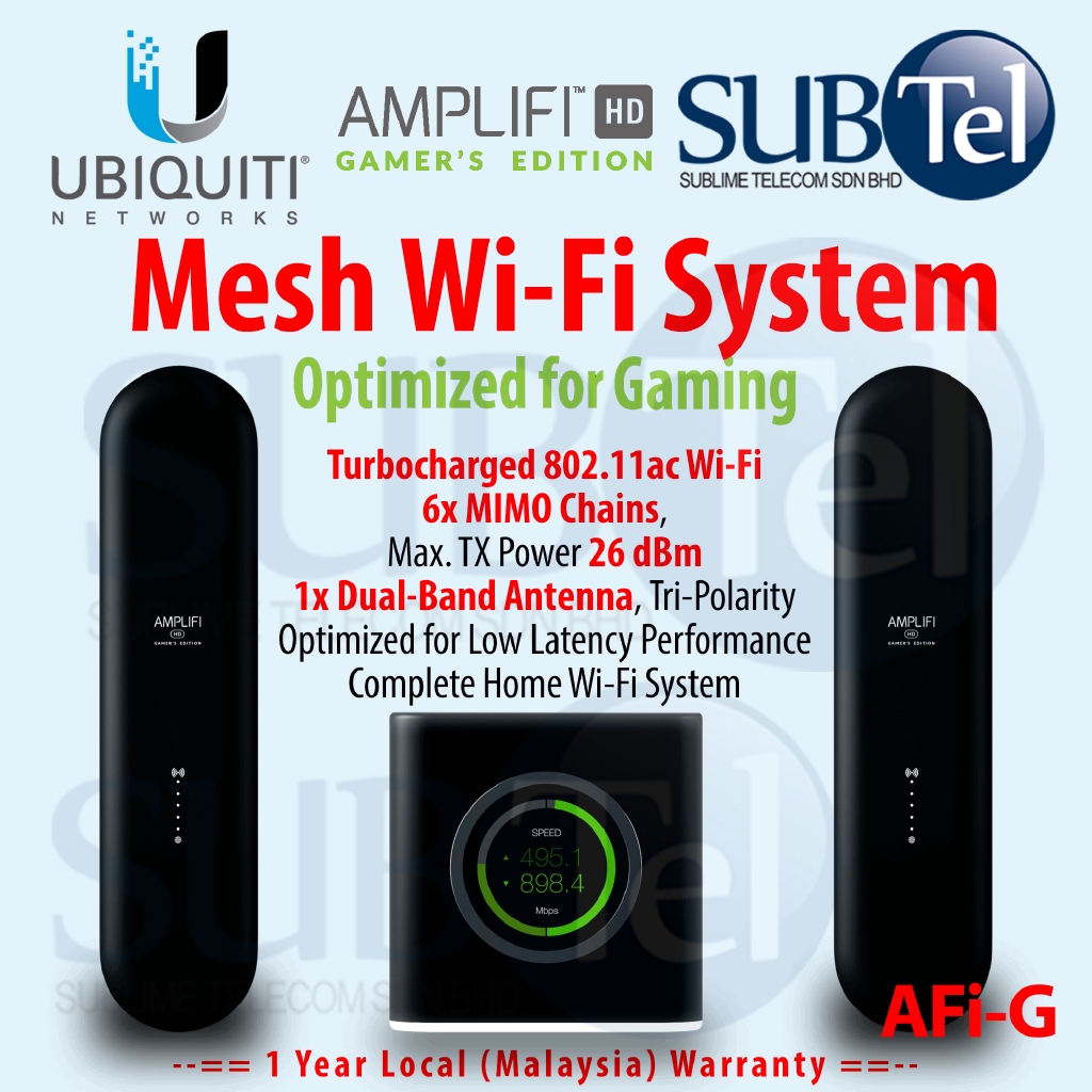 Ubiquiti AFi-G Amplifi HD Wifi Mesh Router MeshPoint AP vs AFI-HD UAP ...