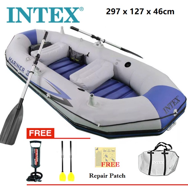 PROMOTION 68373 INTEX MARINER 3 Inflatable 3 - 4 Person Swimming ...
