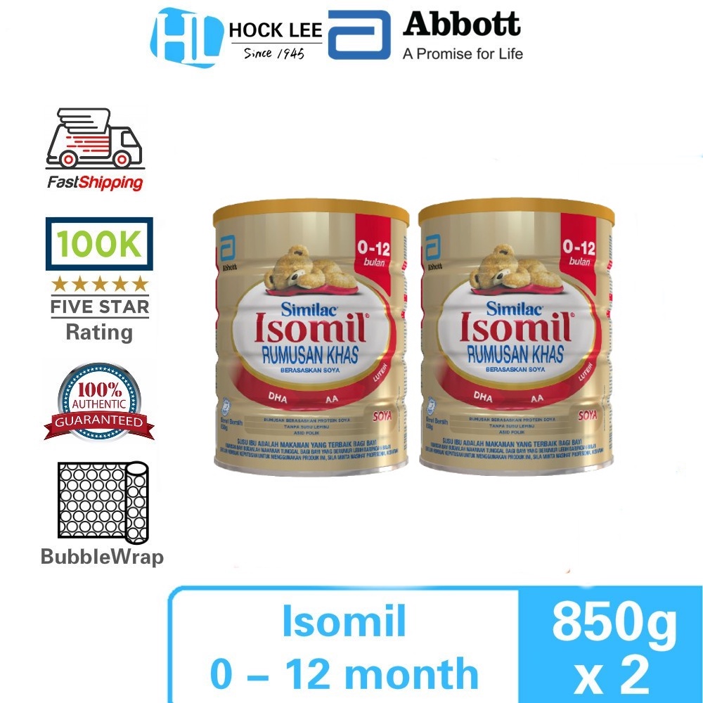 RM168.30* Isomil 0 - 12 Months 850g x 2 (new packing) | Shopee Malaysia