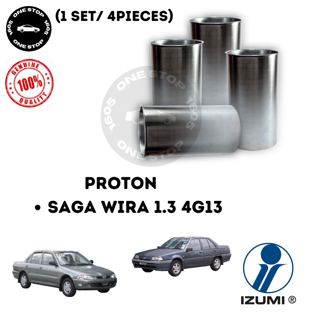 PROTON 4G13 4G15 SAGA WIRA 1.3 1.5 IZUMI CYLINER LINER (4PCS) | Shopee ...