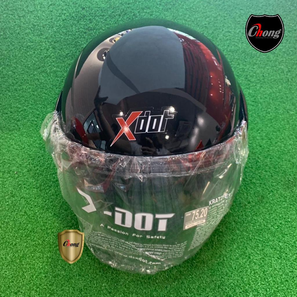 XDOT G618N HELMET TOPI KELEDAR BLACK | Shopee Malaysia