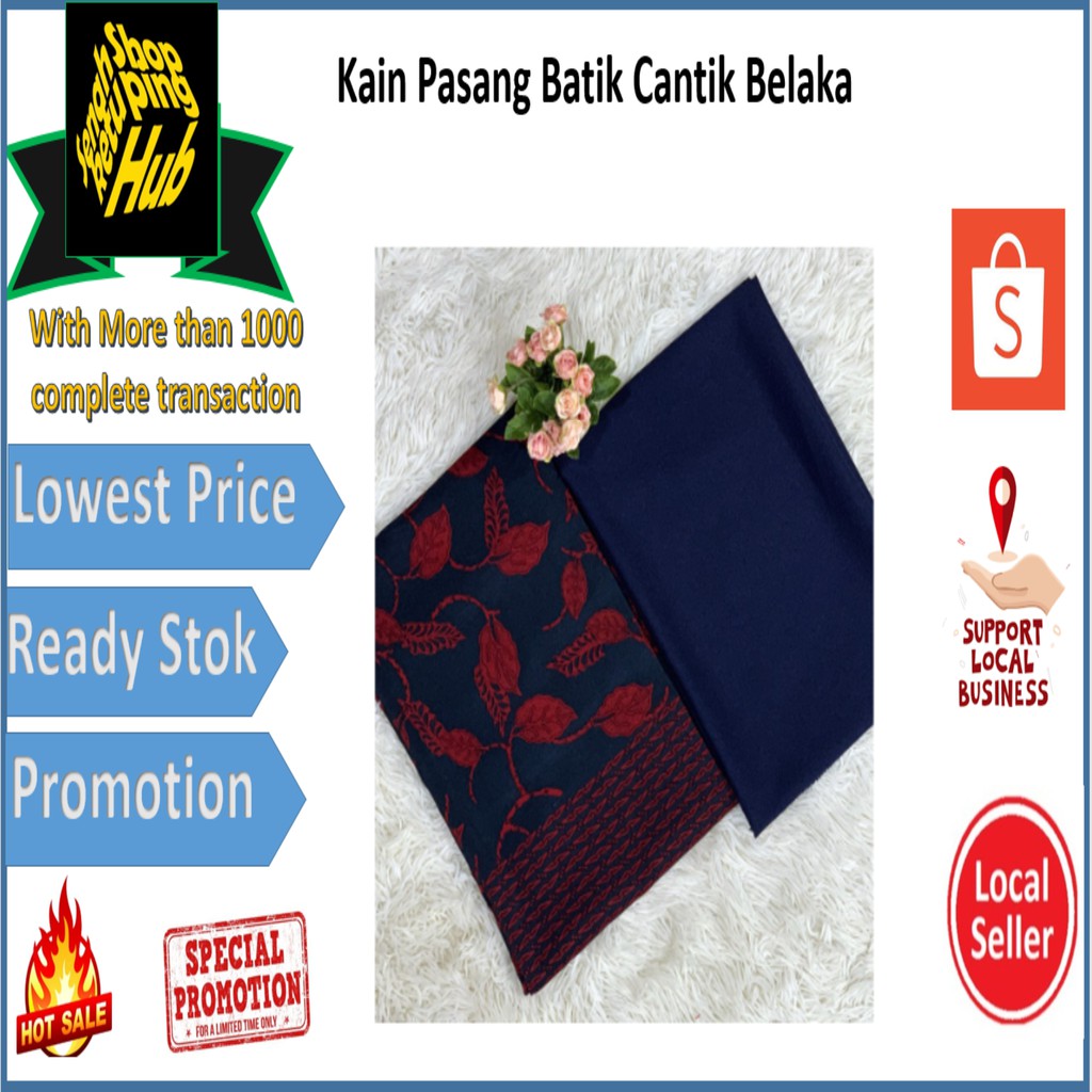 🎉Ready stock🎉KAIN PASANG JAVANESE BATIK VIRAL B45" MATCHING FUSAN CREPE ...
