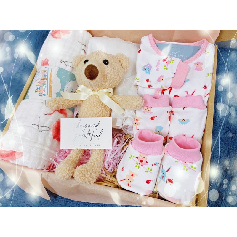 Seednery Luxury Newborn Gift Set｜Baby gift box｜Romper Gift set｜Hamper ...