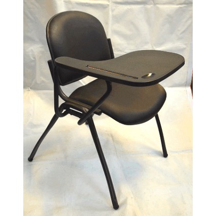 Student chair with writing table, cushion seat c/w easily cleaned PU ...