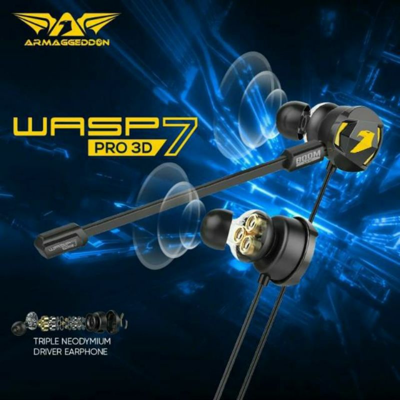 ARMAGGEDDON WASP 5 / WASP 7 PRO 3D IN-EAR GAMING EARPHONES for ...