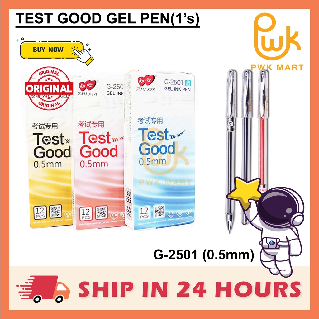 🔥READY STOCK🔥Test Good Gel ink Pen 0.5mm 知心笔 G-2501🔥100% ORIGINAL🔥 ...