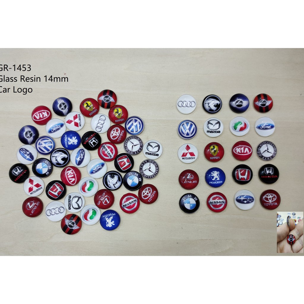 GR1453 - Glass Resin 14mm Car Logo | Shopee Malaysia