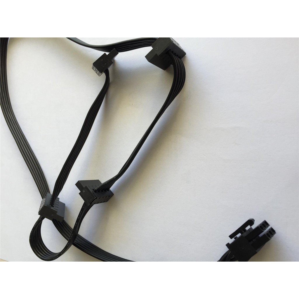 Corsair Modular PSU 6Pin/5pin Male 1 To 3 SATA Power Supply Cable 3x/4x ...