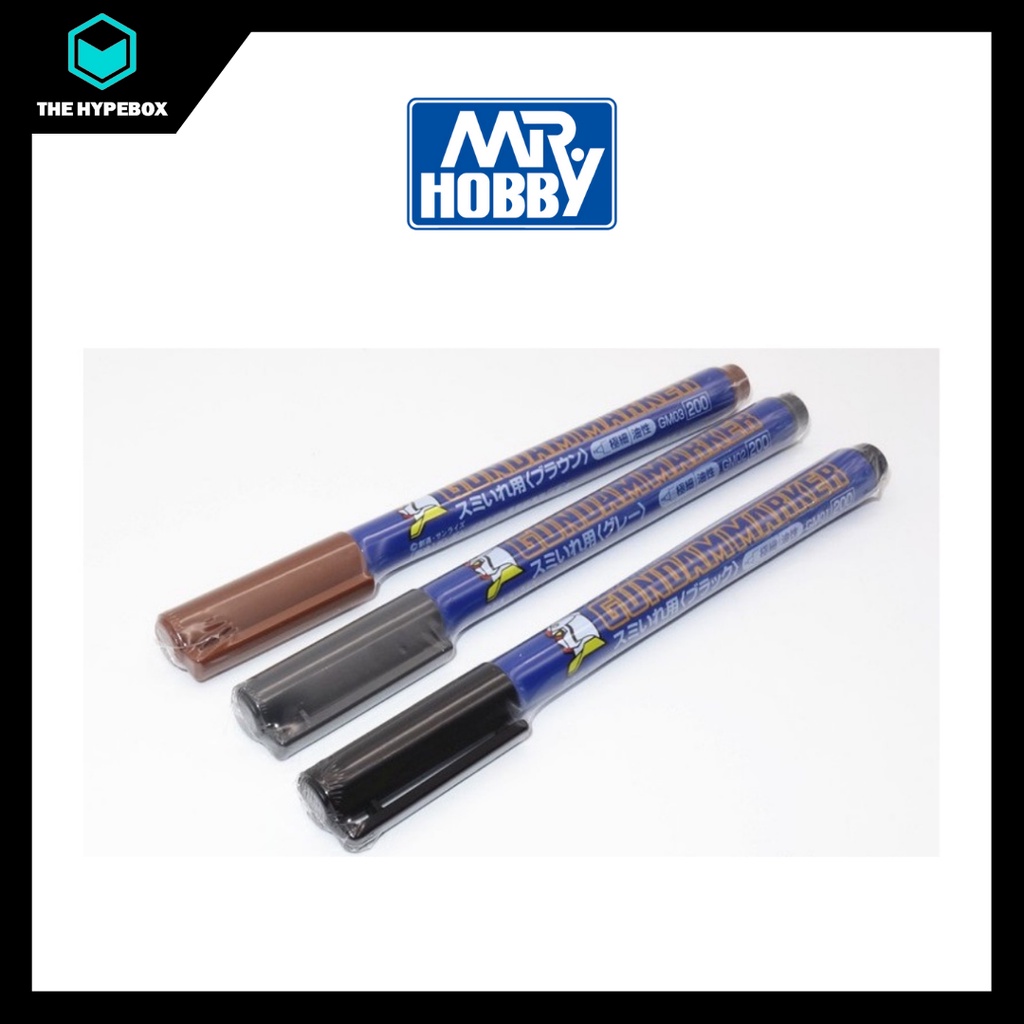 Mr Hobby - GUNDAM MARKER Ultra Thin Pen Point for Panel Lining (3 ...
