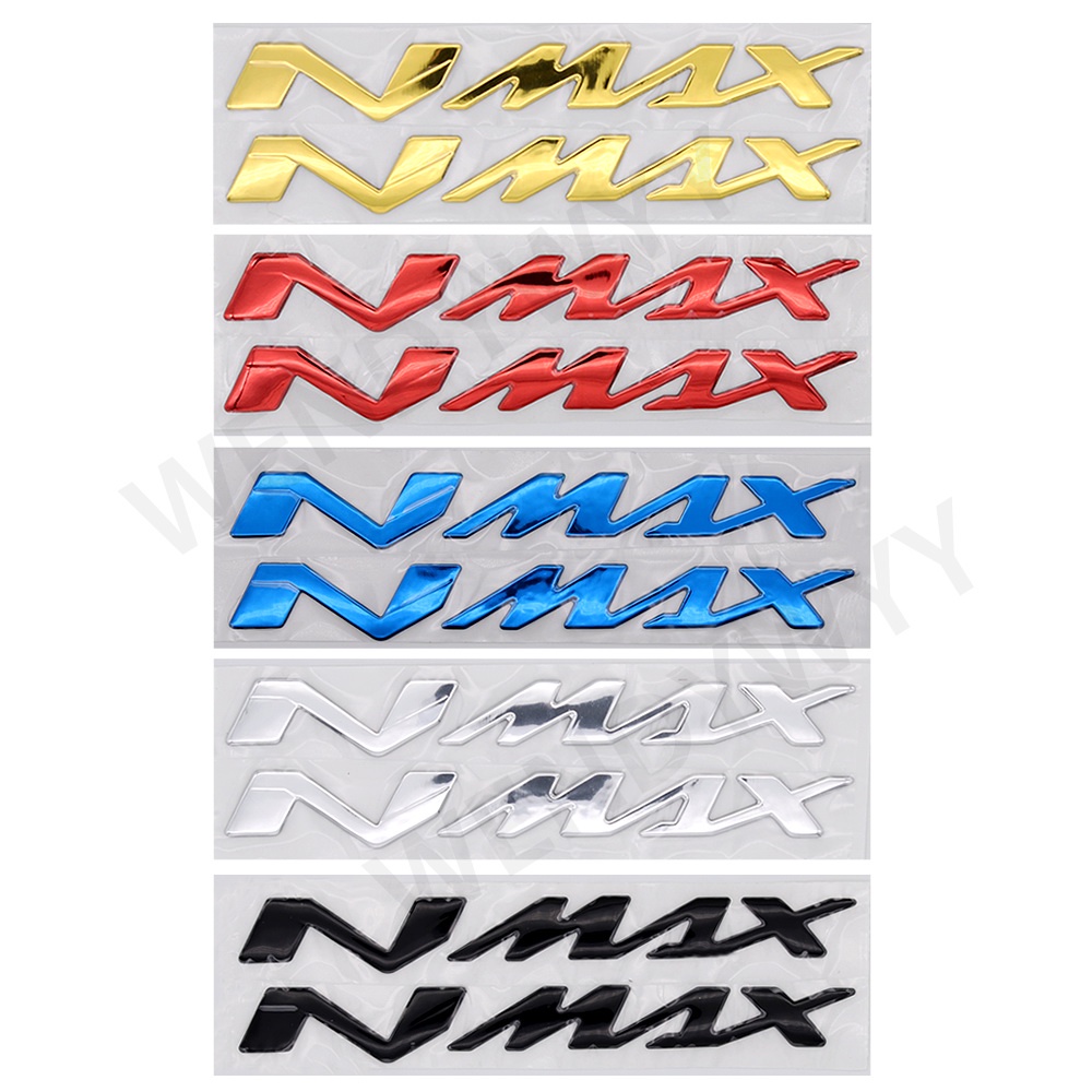 2pcs Soft Rubber 3D Emblem Badge Sticker Decal Sticker for Yamaha Nmax ...
