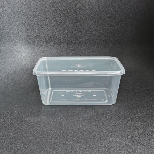 Rectangular Plastic Container A1000 (50pcs/pkt) Low Price! | Shopee ...