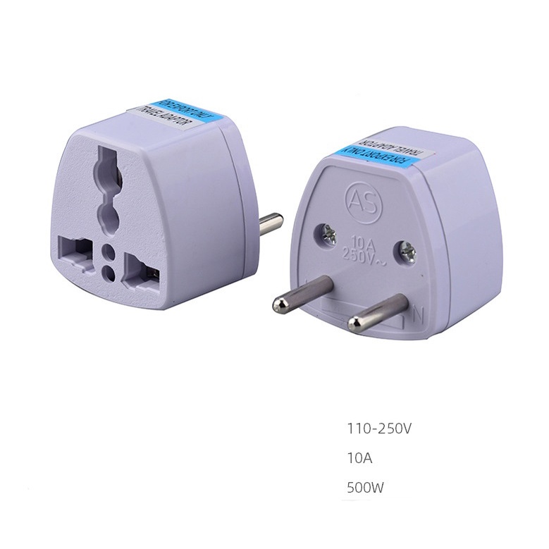 3 Pin to 2 Pin Adapter Plug Universal Travel Power Converter US EU UK ...