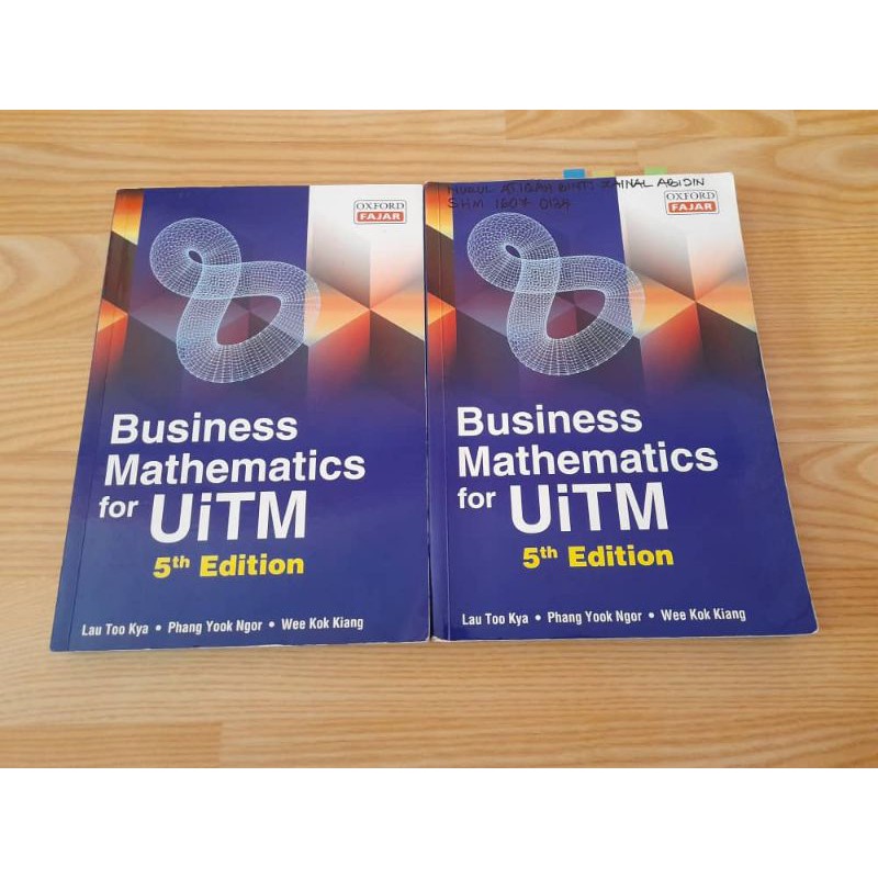 Business Mathematics for UiTM | Shopee Malaysia