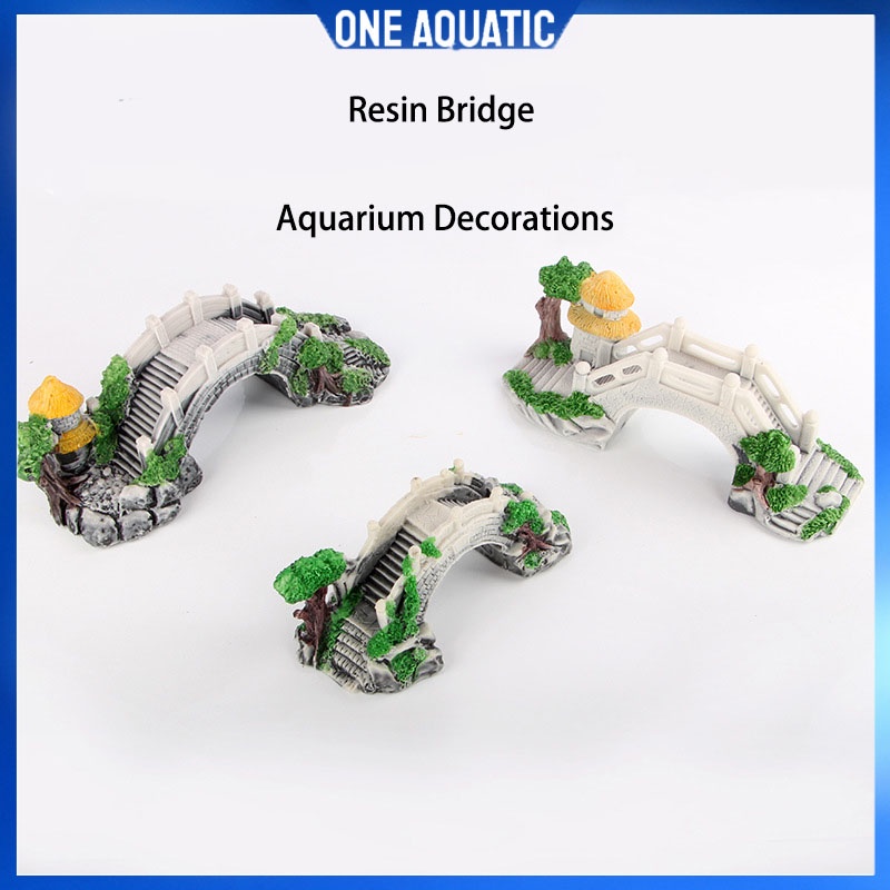 Resin Bridge Aquarium Decorations for Fish Tank Aquarium landscape ...