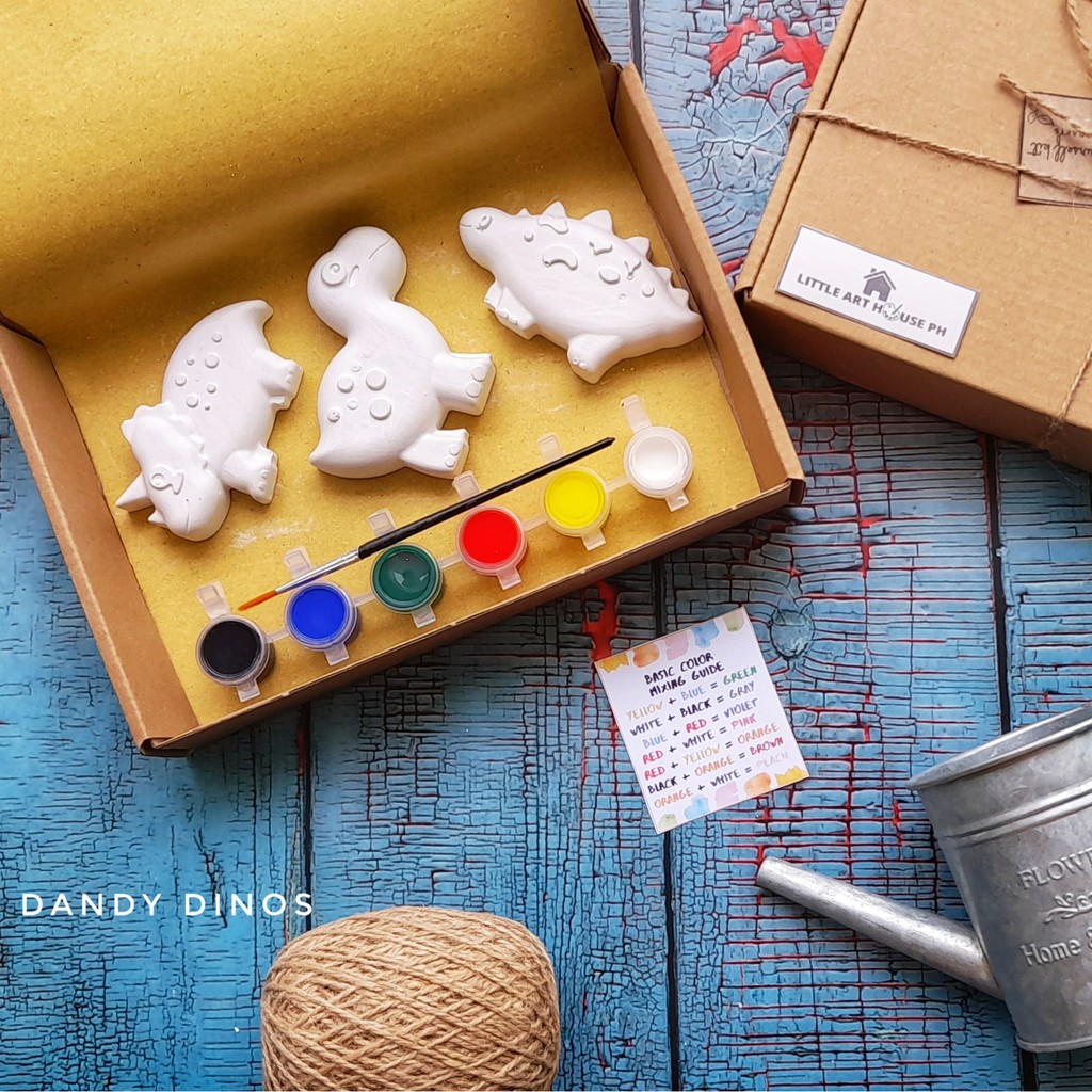 Dandy Dinos Painting Set with Magnet /Art Activity for kids | Shopee ...