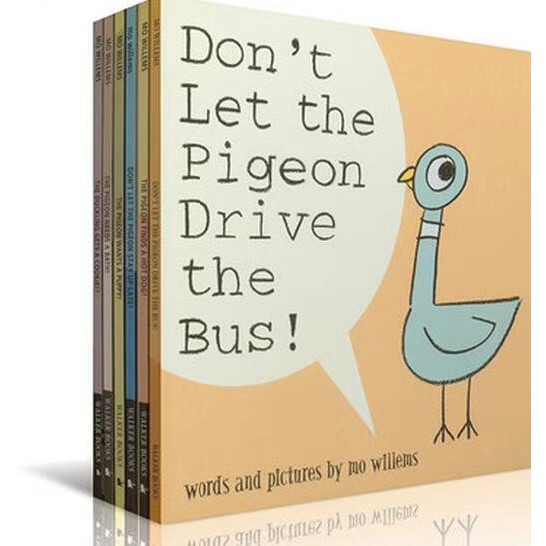 (LATEST 9 Books）Mo Willems Don't let the Pigeon Drive the Bus books set ...