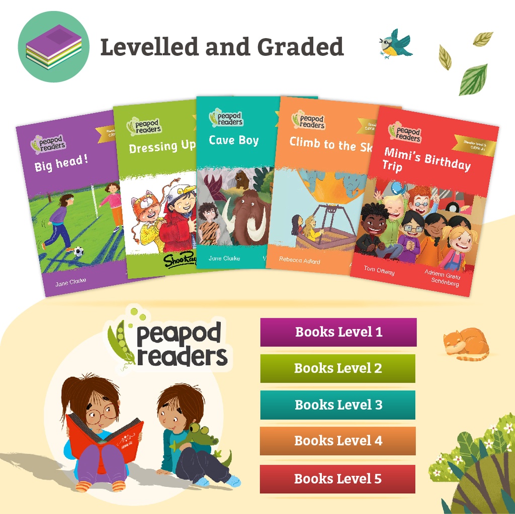 Peapod Readers Mini Set CEFR Pre A1 & A1 20 x Books | Shopee Malaysia