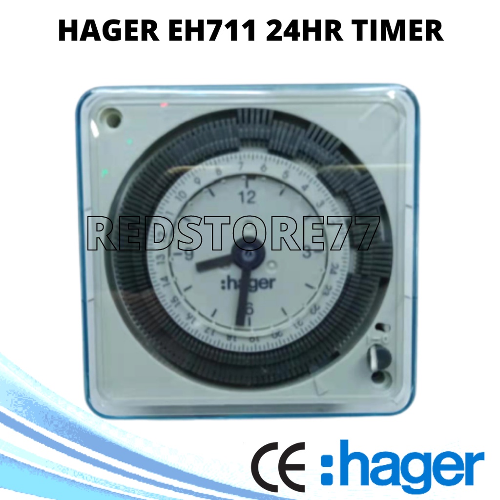 HAGER EH711 24HR TIMER / TIME SWITCH + RESERVE | Shopee Malaysia