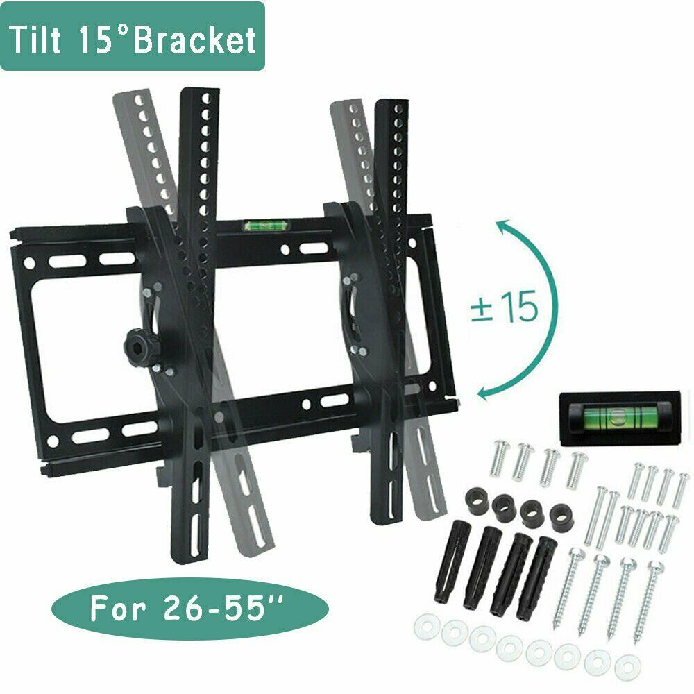Adjustable TV Wall Mount Bracket Flat Panel TV Frame with Level for 26 ...