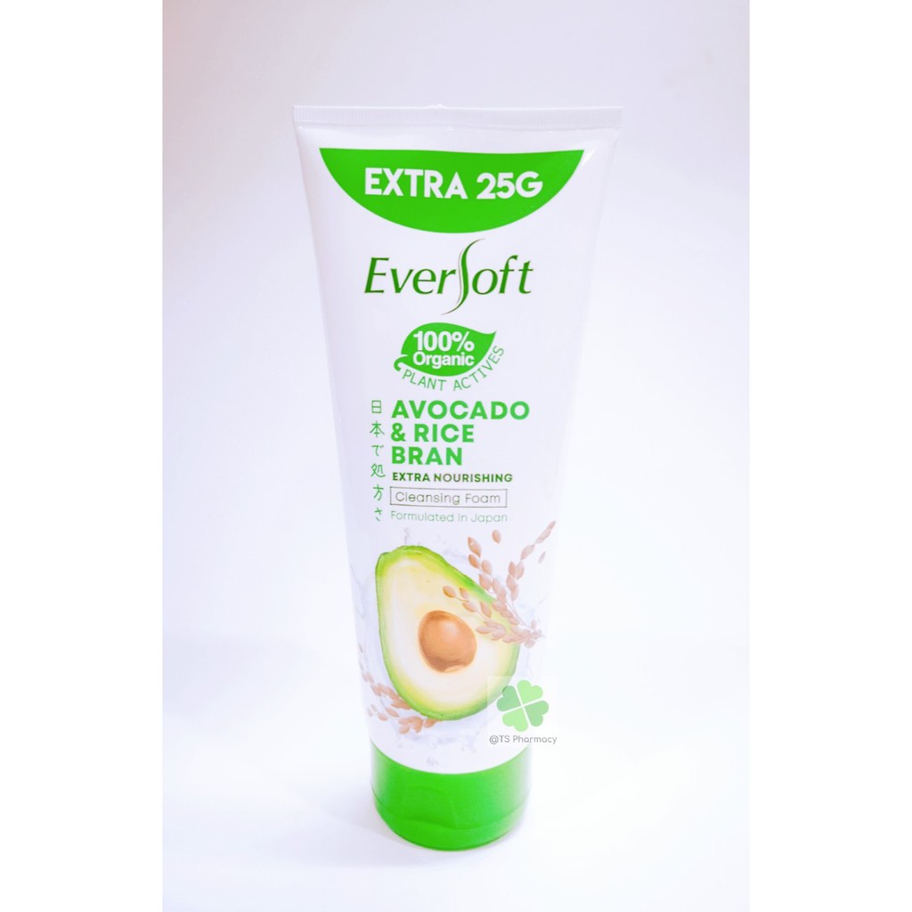 Eversoft Avocado & Rice Bran Cleansing Foam 195g/120g | Shopee Malaysia