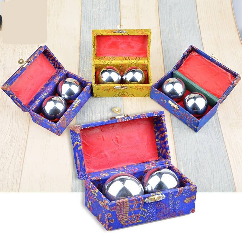 Solid steel ball fitness ball handball Baoding iron ball health ball钢球 ...