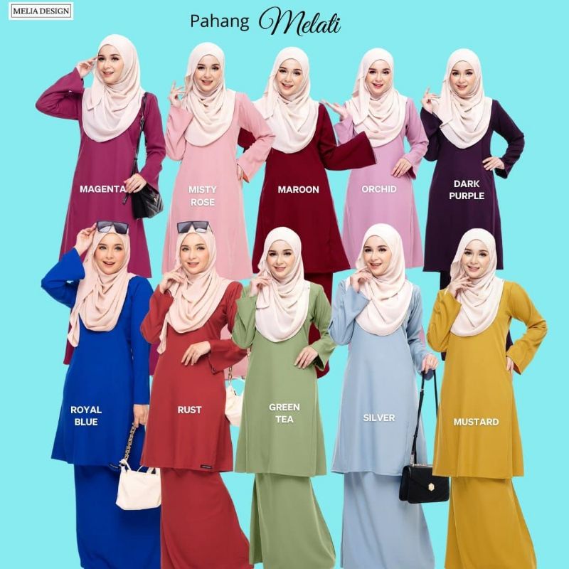 BAJU KURUNG PAHANG BY MELIA DESIGN | BAJU KURUNG PASTEL COLOUR [RAYA ...