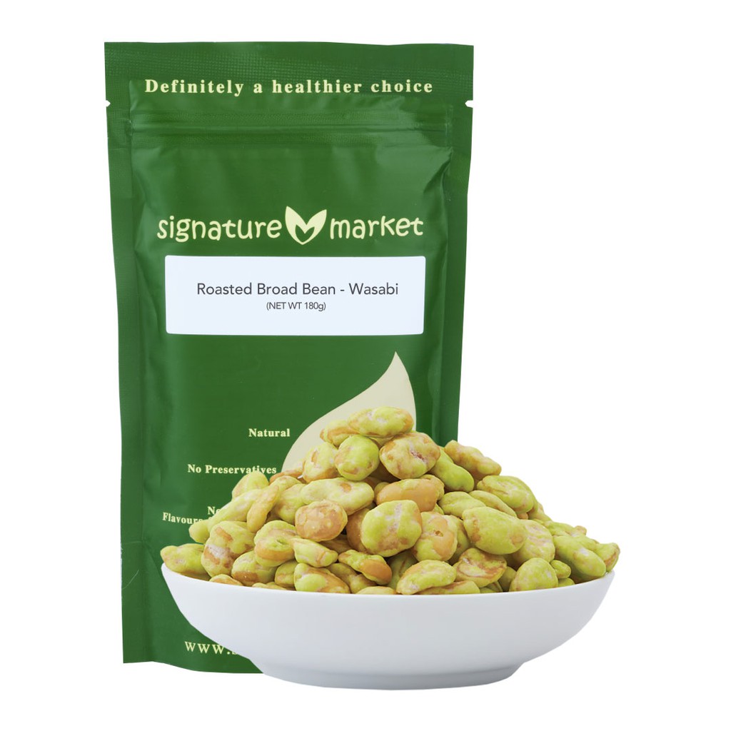 Signature Market Roasted Broad Bean - Wasabi (180g) | Shopee Malaysia