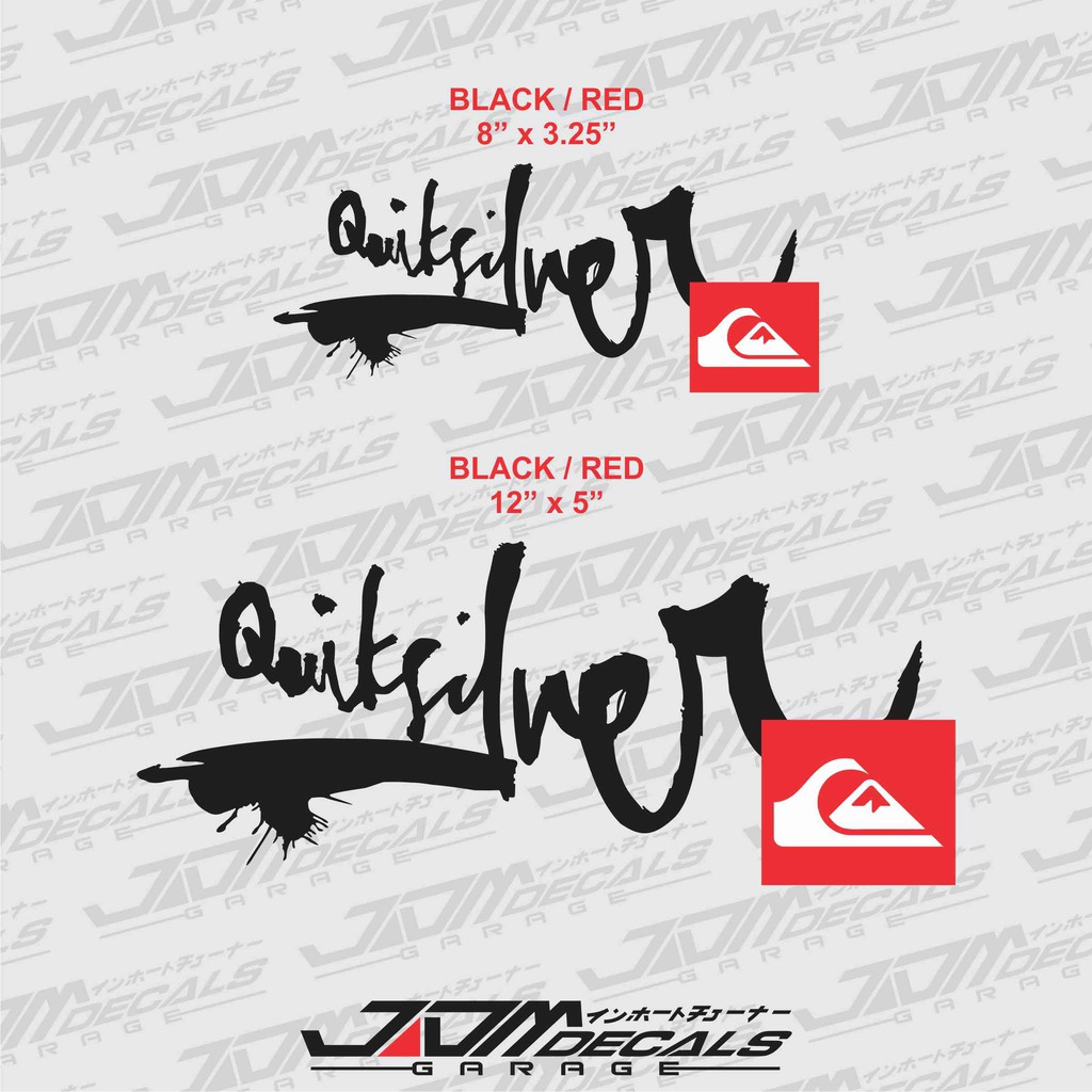 Quiksilver Vinyl Sticker Type 2 | Shopee Malaysia