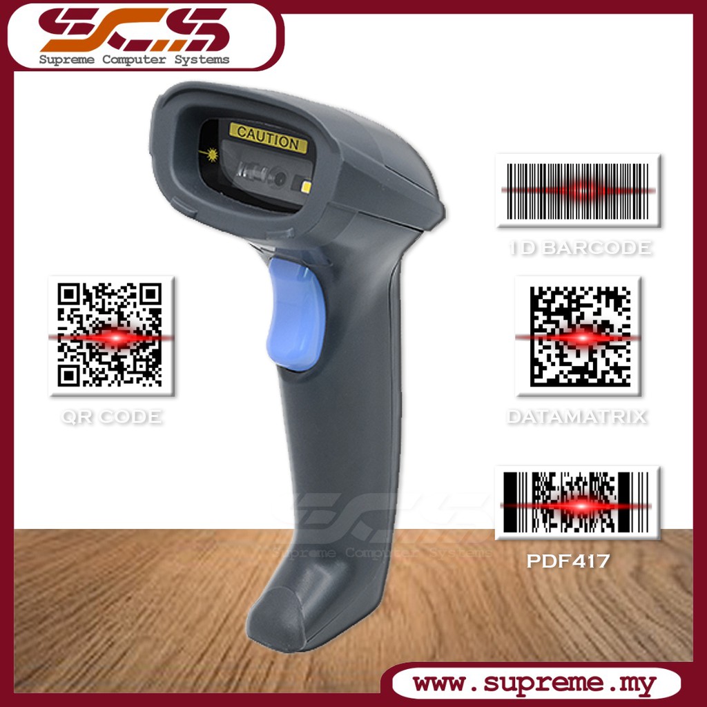 1D 2D Barcode Scanner Qr Code Scanner For Screen Codes / Handheld ...