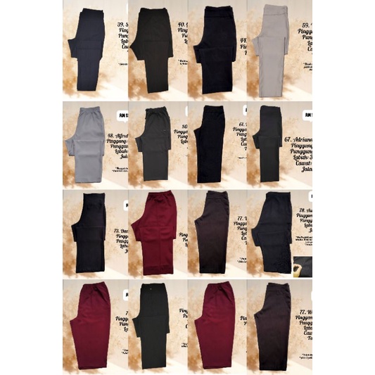 Seluar Bundle Poly Elastic Pant | Shopee Malaysia