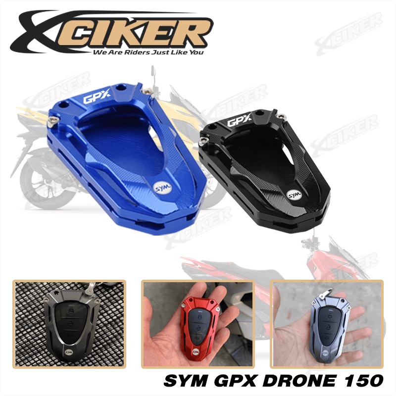 SYM GPX DRONE 150 Keyless System Remote Key Casing CNC Key Cover Smart ...