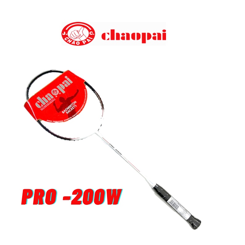 Chao Pai Racket Badminton Pro -200w With Racket Holder Bag Ringan Raket Badminton Sport Light ...