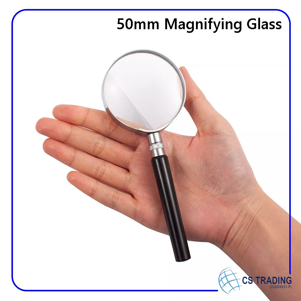 50mm Handheld Magnifier Reading Magnifying Glass / Magnifier / Kanta ...