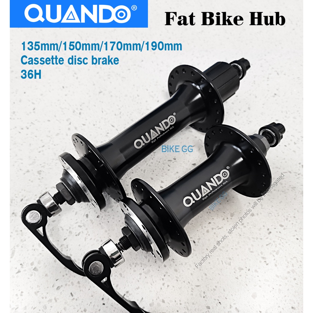 Original QUANDO Fat Bike cassette disc brake hub 36 holes beach / snow ...