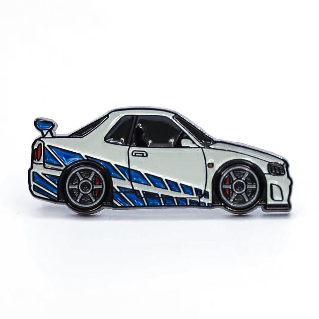 Hot Wheels Pin Skyline R34 Gt R 2f2f Shopee Malaysia