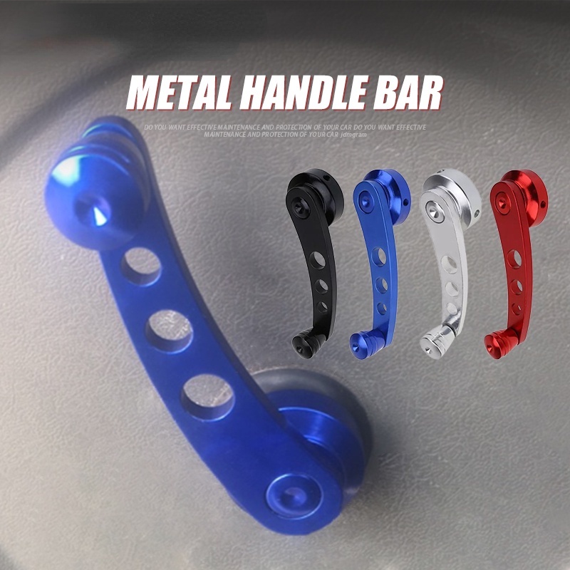 2PCS Aluminum Alloy Car Window Handle Manual Winder Lifter Riser ...