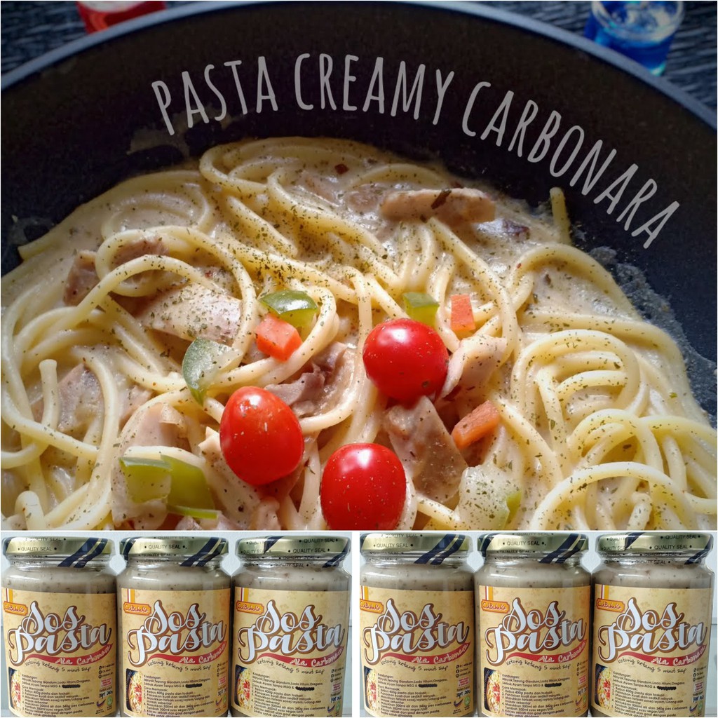 Sos Pasta Ala Carbonara by Cik Bibah Tanpa Msg Tanpa gula putih 💯MUSLIM ...