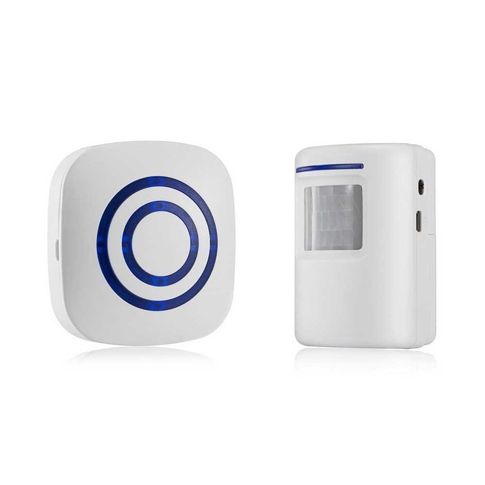 Wireless Digital Doorbell with 1*Transmitter 1*Receiver with PIR Sensor ...