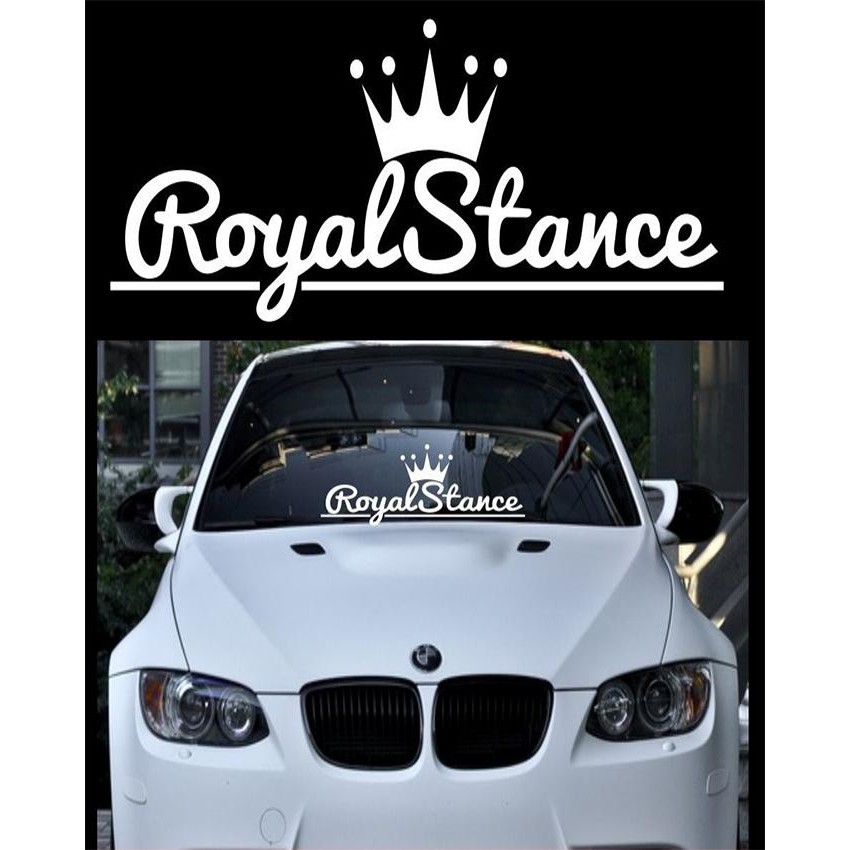 Royal Stance car Sticker / Sticker kereta royal stance 汽车贴纸 | Shopee ...