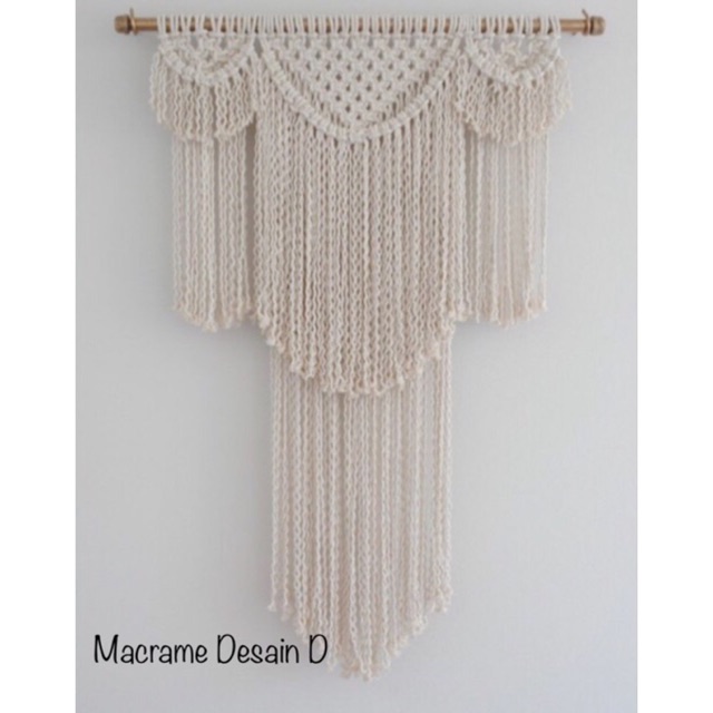 KATUN HIASAN DINDING Macrame Design D || Wall hanging Cotton Rope ...