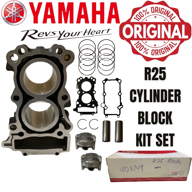 YAMAHA R25 CYLINDER BLOCK SET 100% ORIGINAL YZF250 CYLINDER BLOCK SET ...