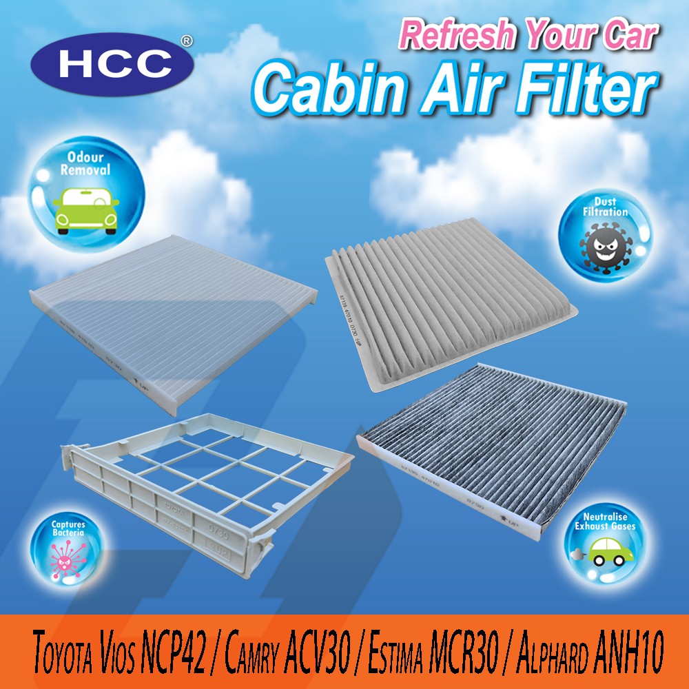 OEM High Efficiency Quality Cabin Filter For TOYOTA VIOS NCP42 / CAMRY ...