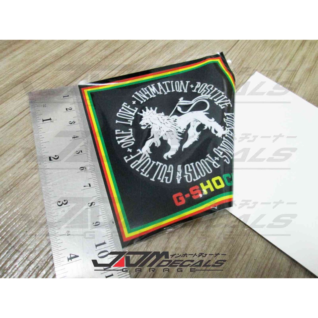 G-Shock In4mation Rasta Window Decal Sticker | Shopee Malaysia